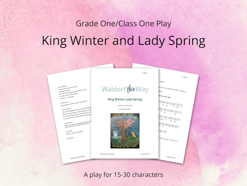 Class 1 First Grade Play King Winter Lady Spring Language Arts Main ...