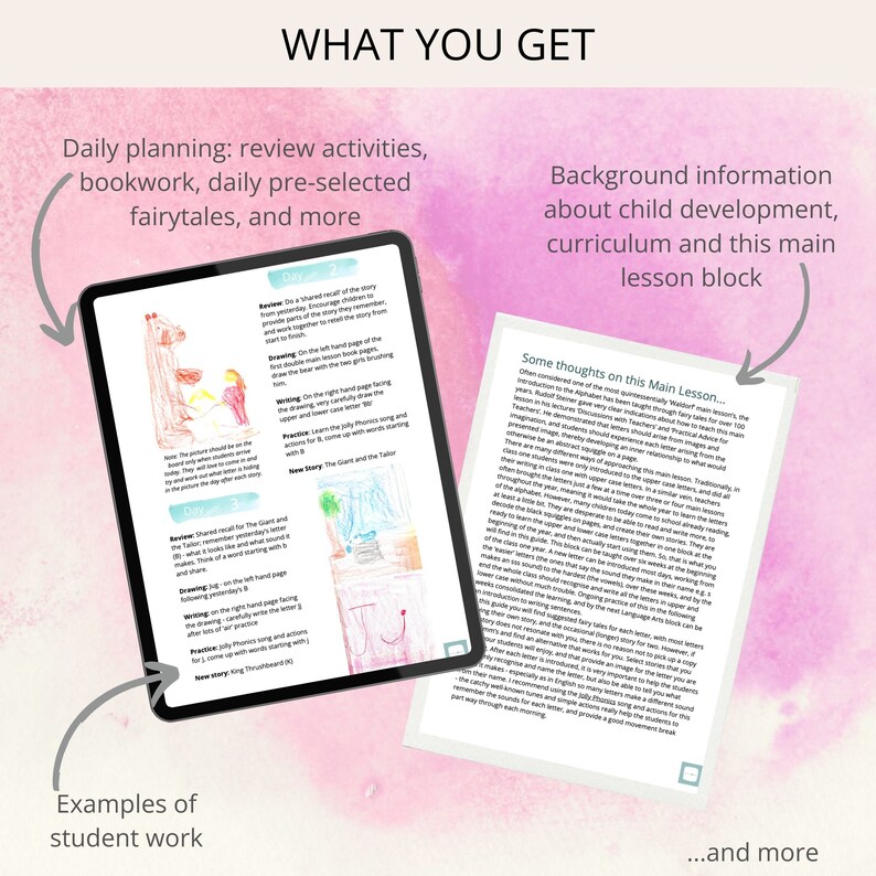 Introduction to the Alphabet First Grade Language Arts Main Lesson ...