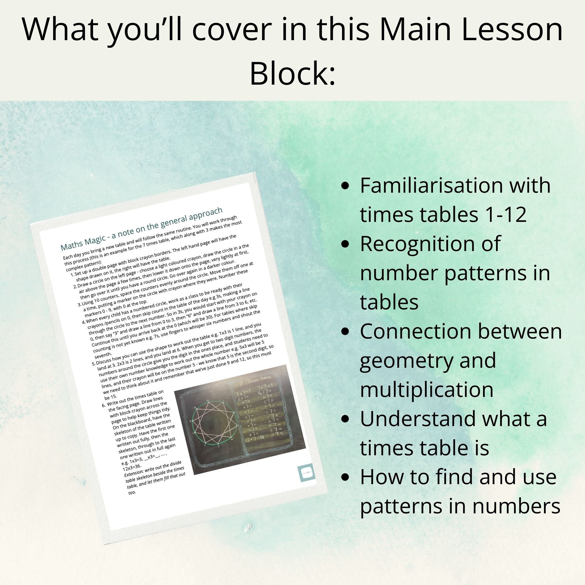 Maths Magic Second Grade Math Main Lesson Block Curriculum Planning ...