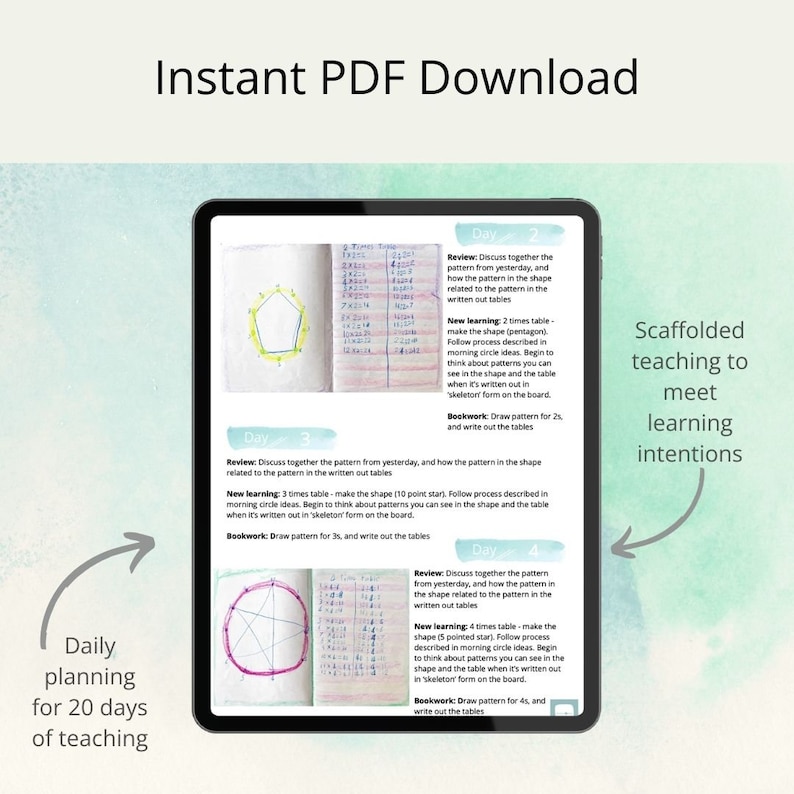 Place Value Second Grade Class Two Math Main Lesson Block Curriculum ...