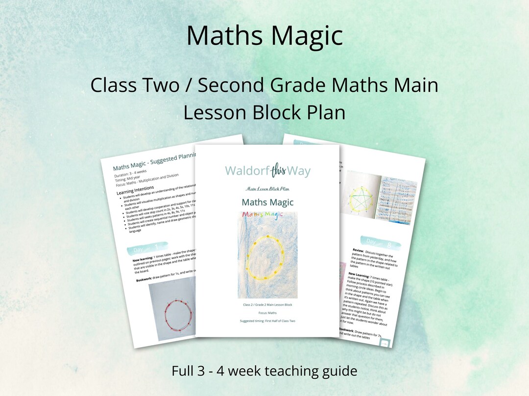 Maths Magic Second Grade Math Main Lesson Block Curriculum Planning ...