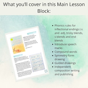 Animal Fables Form Drawing Second Grade Class Two Literacy LA Main ...