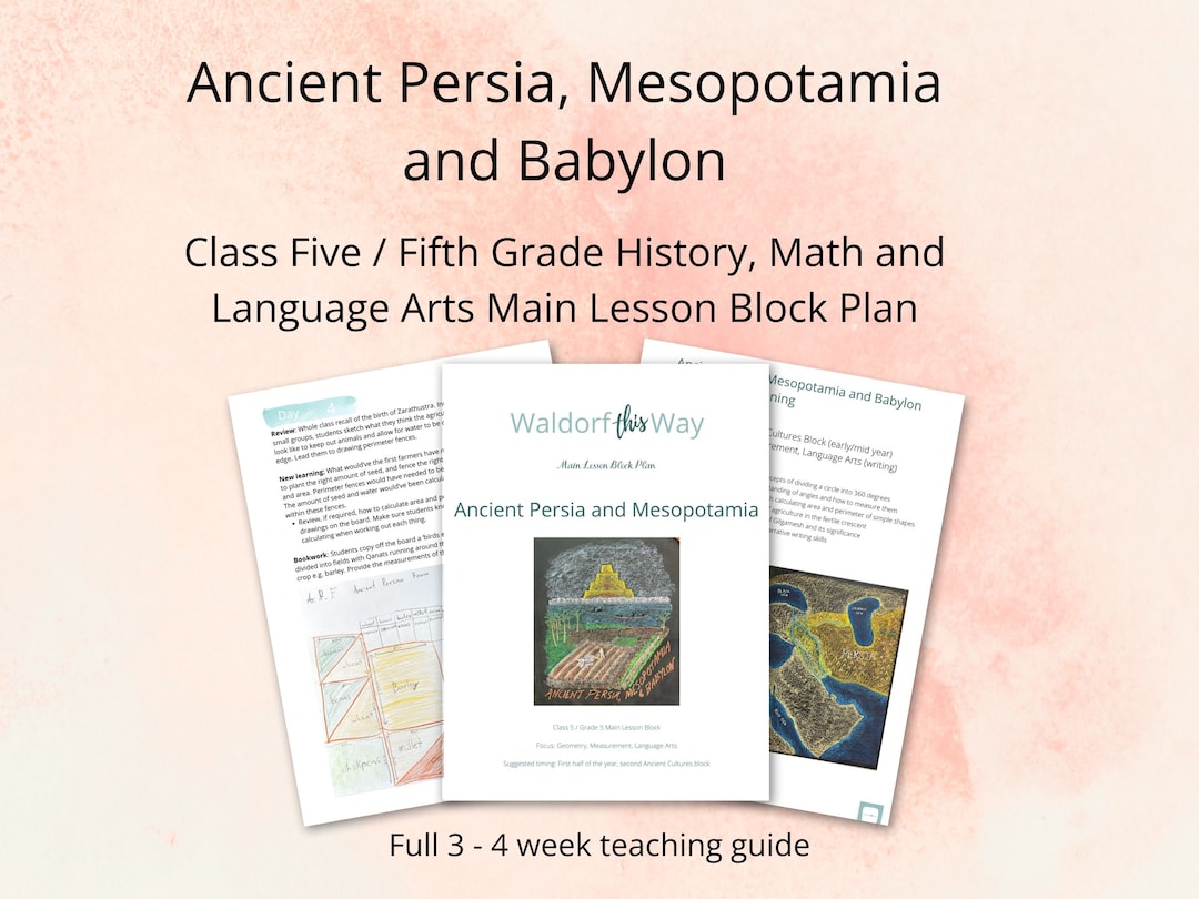Ancient Persia Mesopotamia Fifth Grade Language Arts History Math Main ...