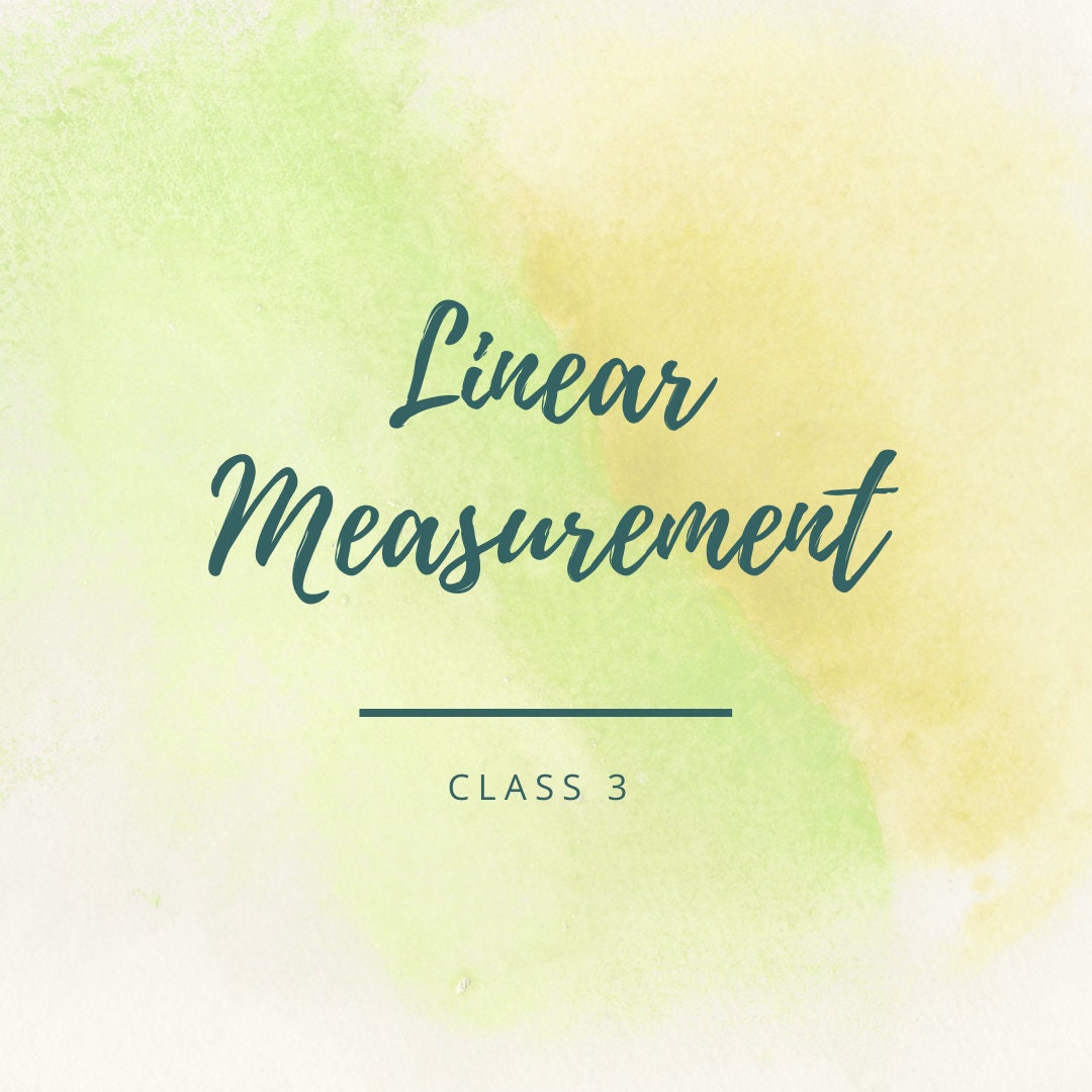Linear Measurement Main Lesson Block Class 3 - Etsy