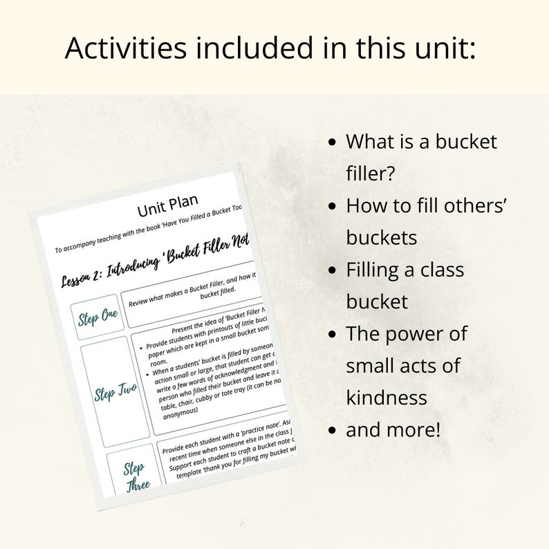 Building a Classroom of Kindness: the Bucket Filling Unit - Printable ...