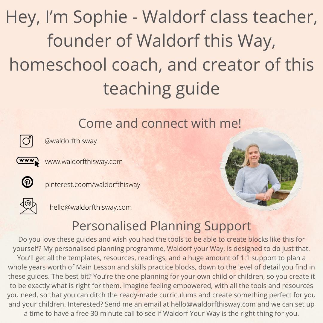 Freehand Geometry Fifth Grade Math Art Main Lesson Block Unit ...