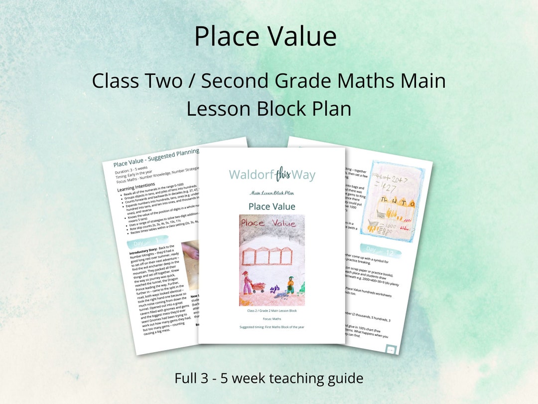 Place Value Second Grade Class Two Math Main Lesson Block Curriculum ...