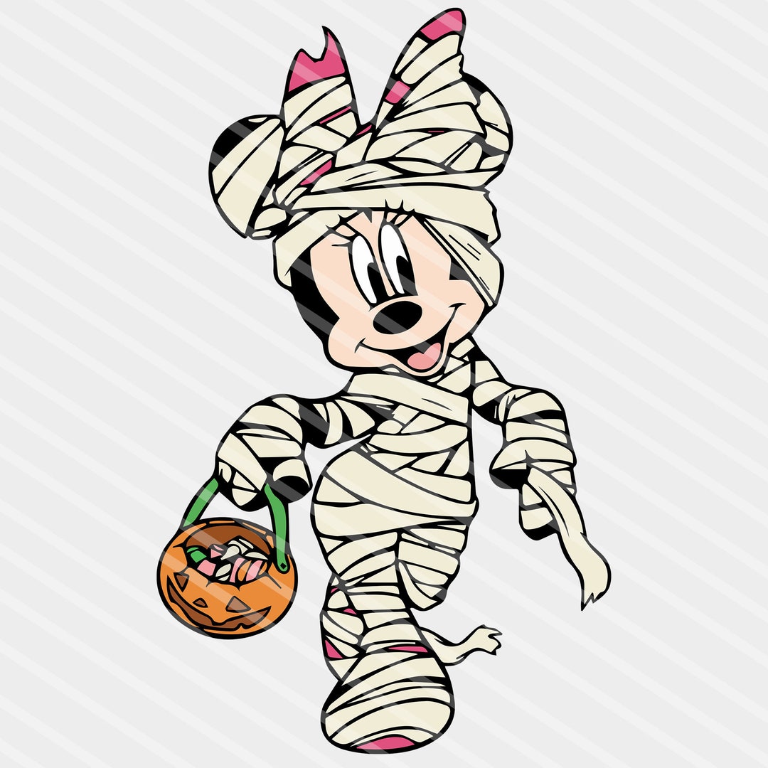 Mouse Minnie Mummy Halloween Png File Minnie Mummy Halloween - Etsy