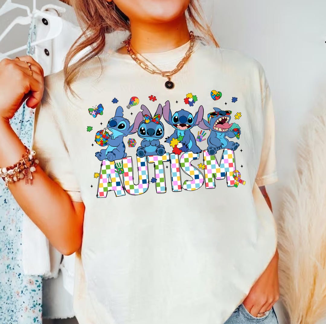 Cute Stitch Autism Shirt, Stitch Autism Awareness Shirt, Stitch Autism ...