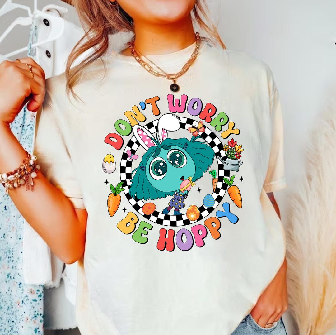 Don't Worry Be Hoppy Sadness Inside Out Easter Shirt, Cartoon Easter ...
