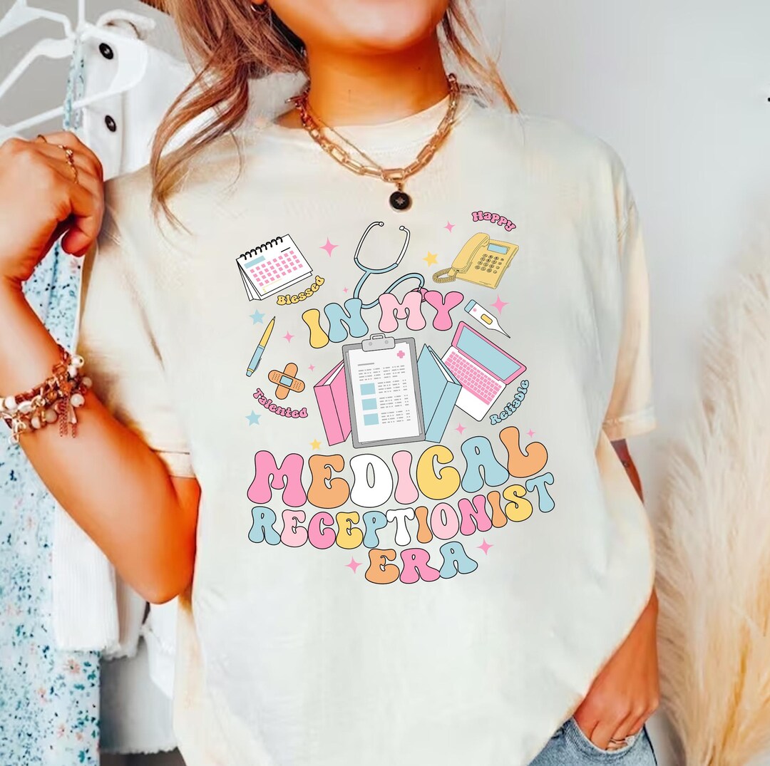 In My Medical Receptionist Era Shirt, Medical Receptionist Shirt, Medical Receptionist Sweater ...