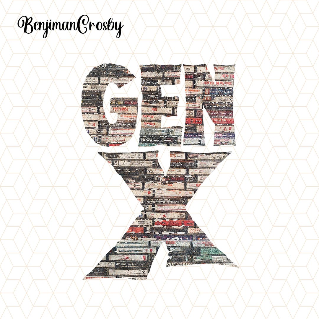 Gen X 80s Rock Cassettes Png, Gen X Cassettes Png, Retro Gen X T-Png ...
