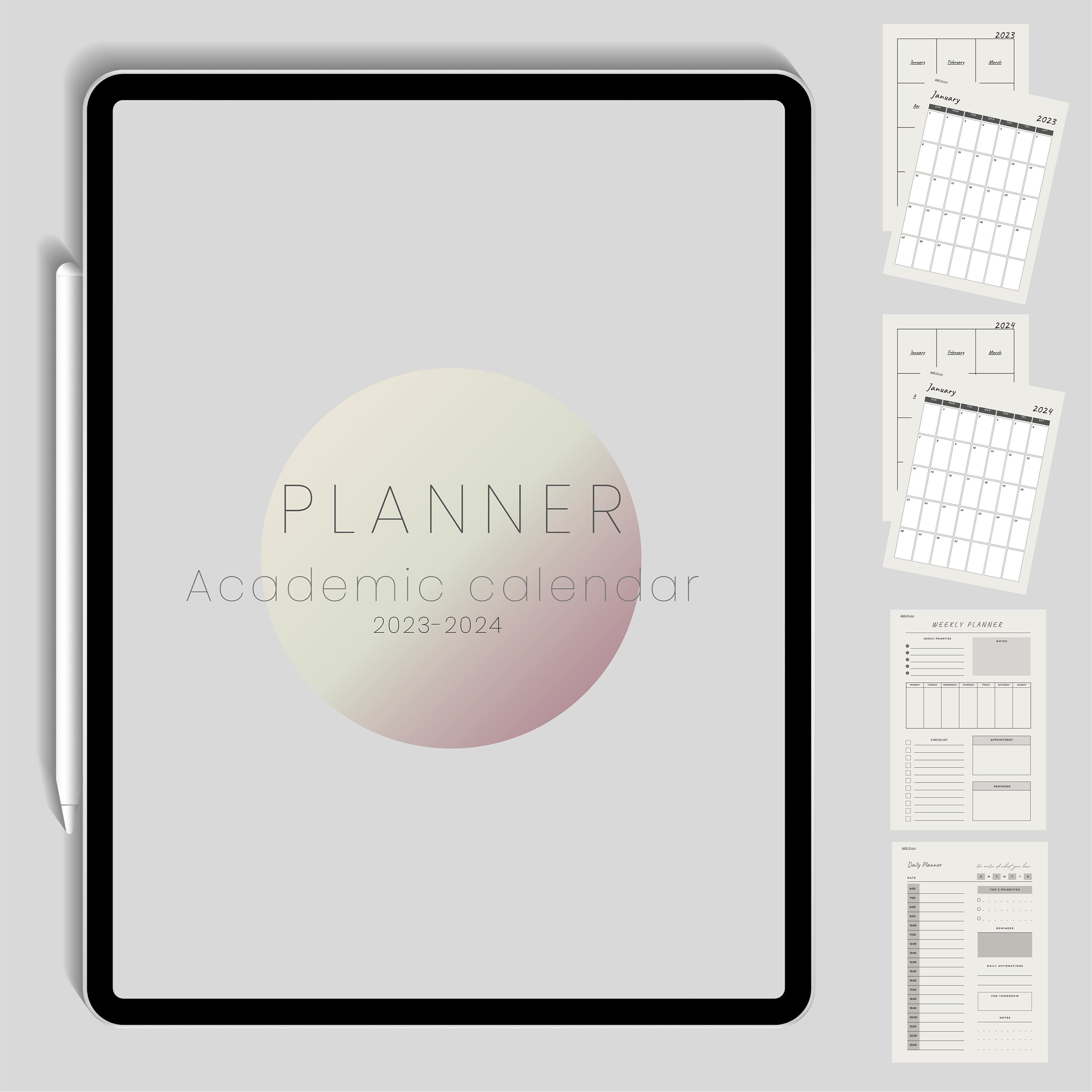 Digital Notebook, Goodnotes Notebook, Portrait, Minimalist, Digital ...