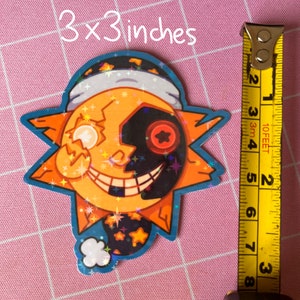 Eclipse Face Sticker Waterproof Sticker Holographic Sticker - Etsy