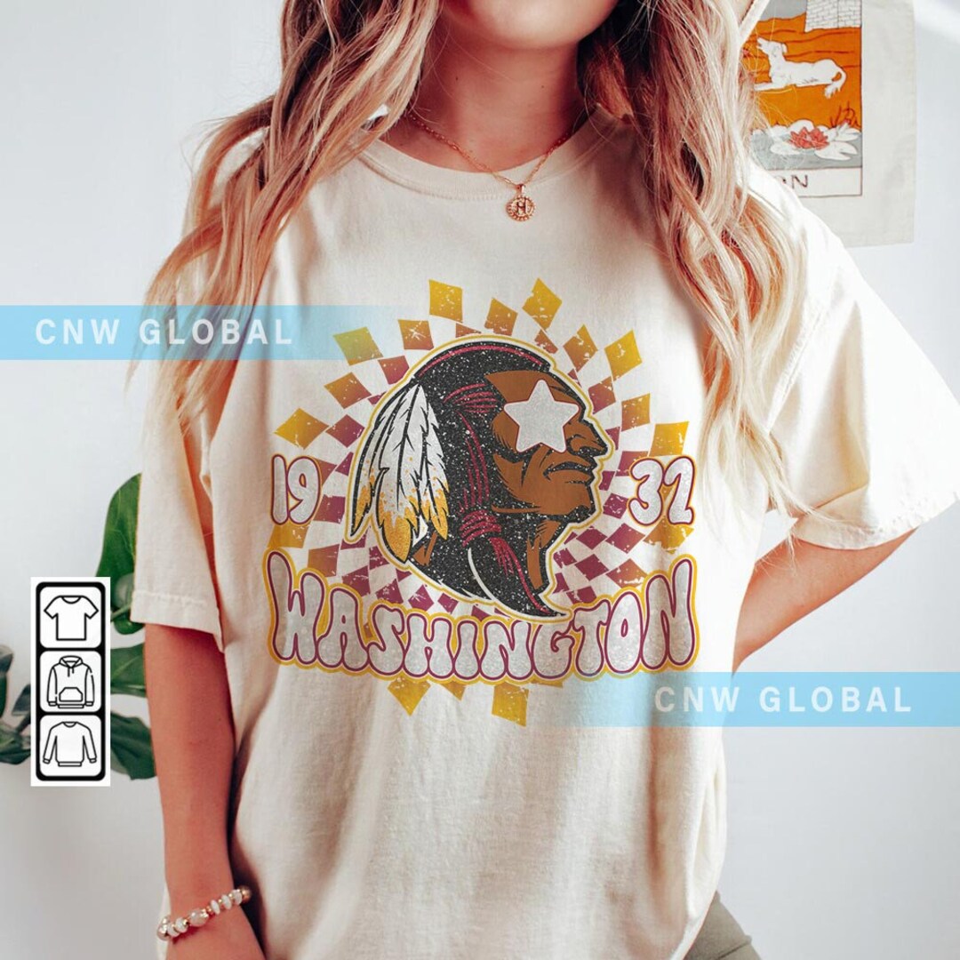 Washington Mascot Football Shirt Retro Football Vibes Groovy - Etsy