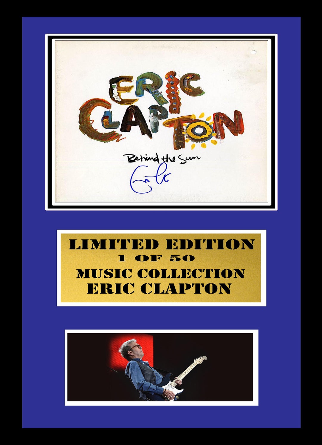 Eric Clapton Signed Mount - Etsy
