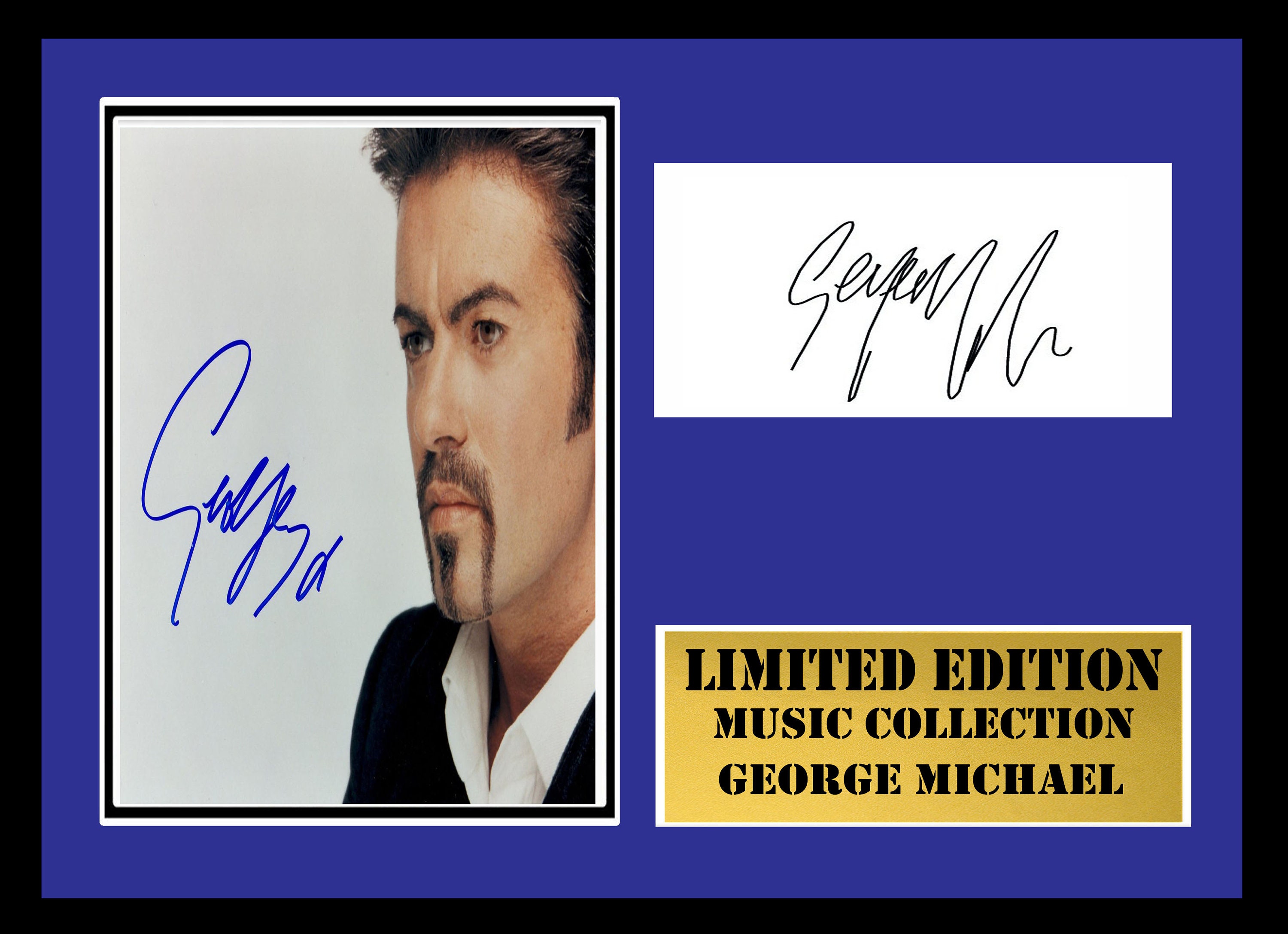 George Michael Signed Mount - Etsy
