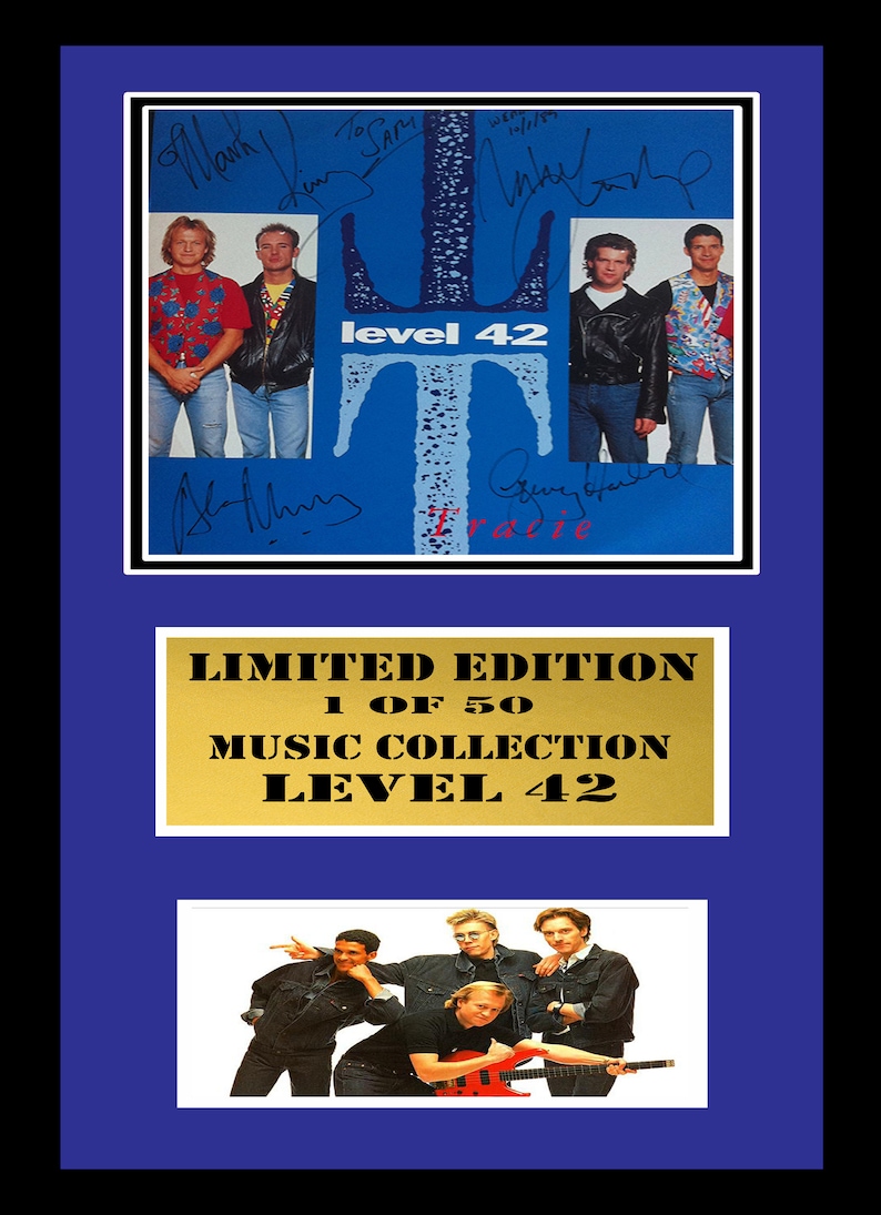 Level 42 Signed Mount - Etsy
