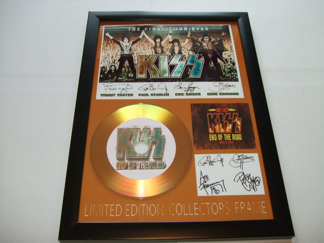 Kiss Signed Mount Framed - Etsy