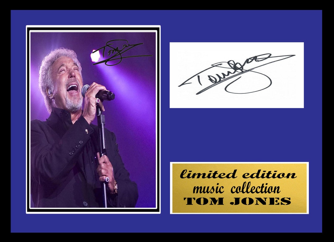 Tom Jones Signed Mount Framed - Etsy