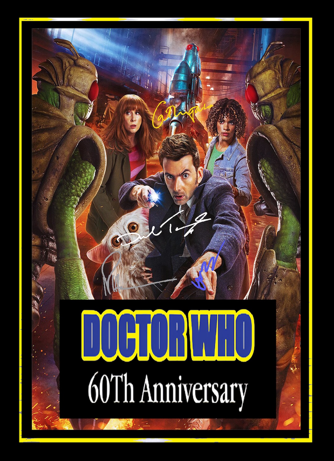Doctor Who 60th Anniversary Signed Mount Framed - Etsy