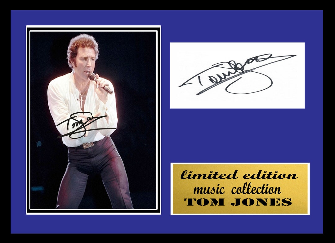 Tom Jones Signed Mount Framed - Etsy