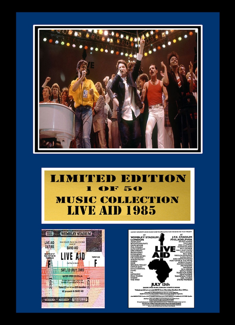 Live Aid Signed Mount - Etsy