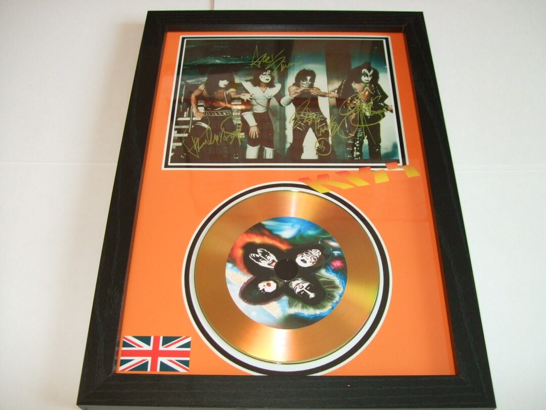 Kiss Signed Mount Framed - Etsy