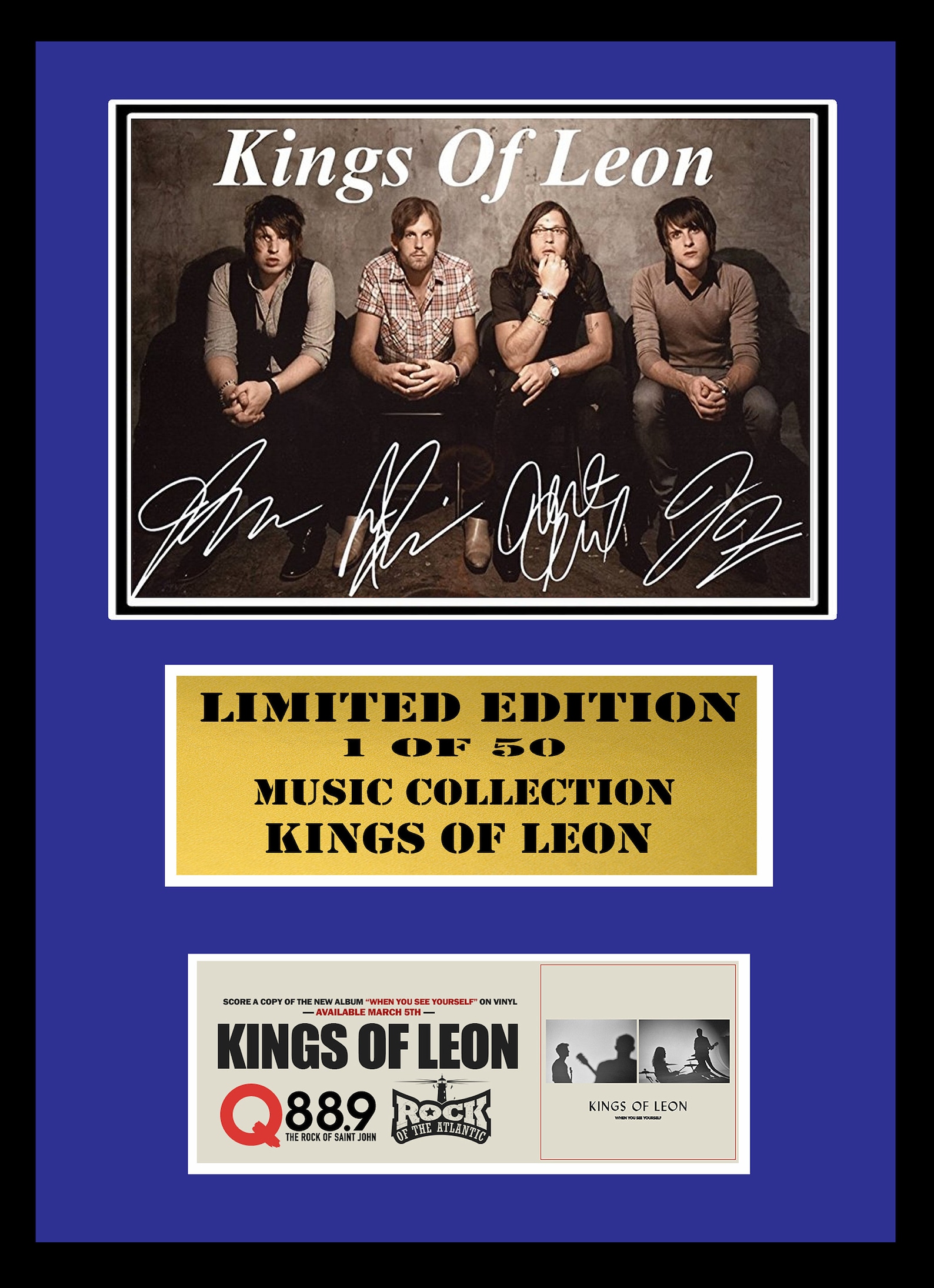 Kings of Leon Signed Mount - Etsy