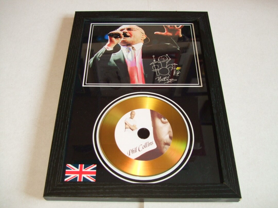 Phil Collins Signed Mount Framed - Etsy