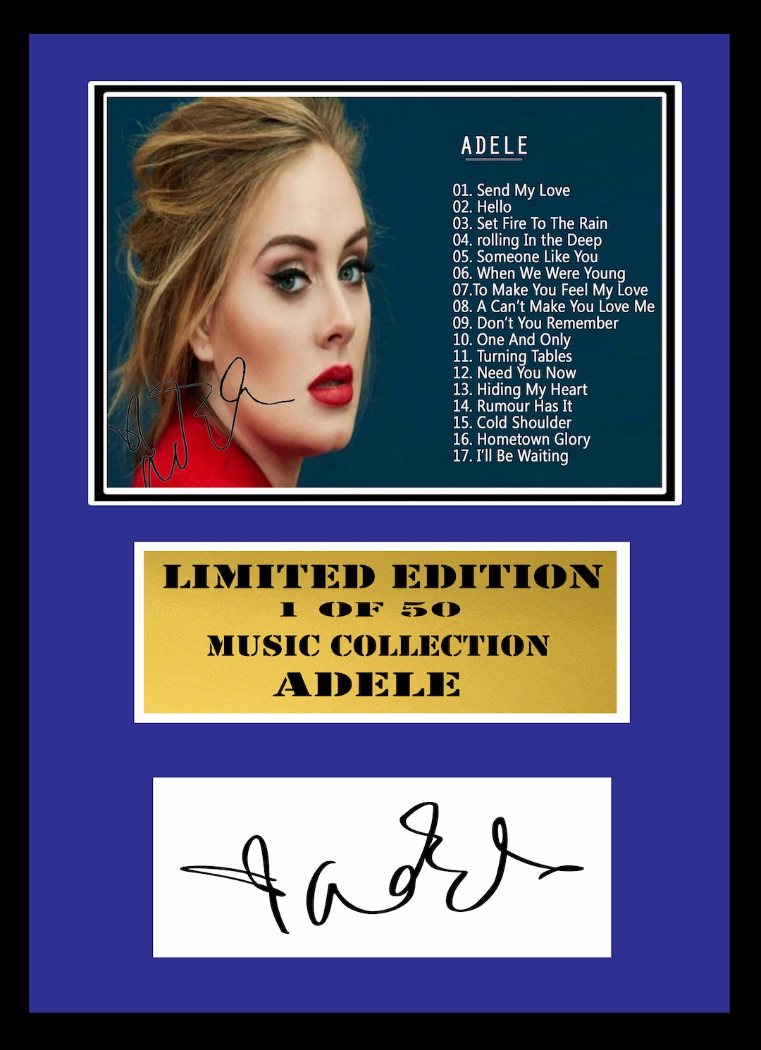 Adele Signed Mount - Etsy