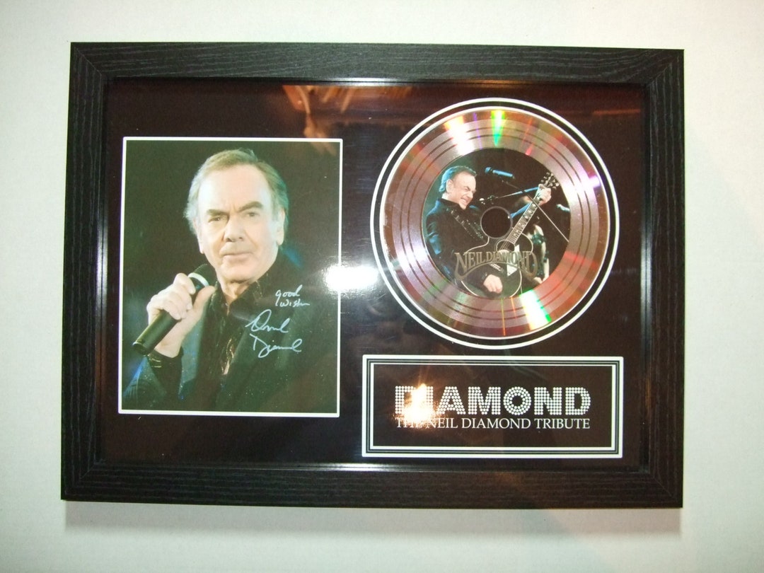 Neil Diamond Signed Mount Framed - Etsy