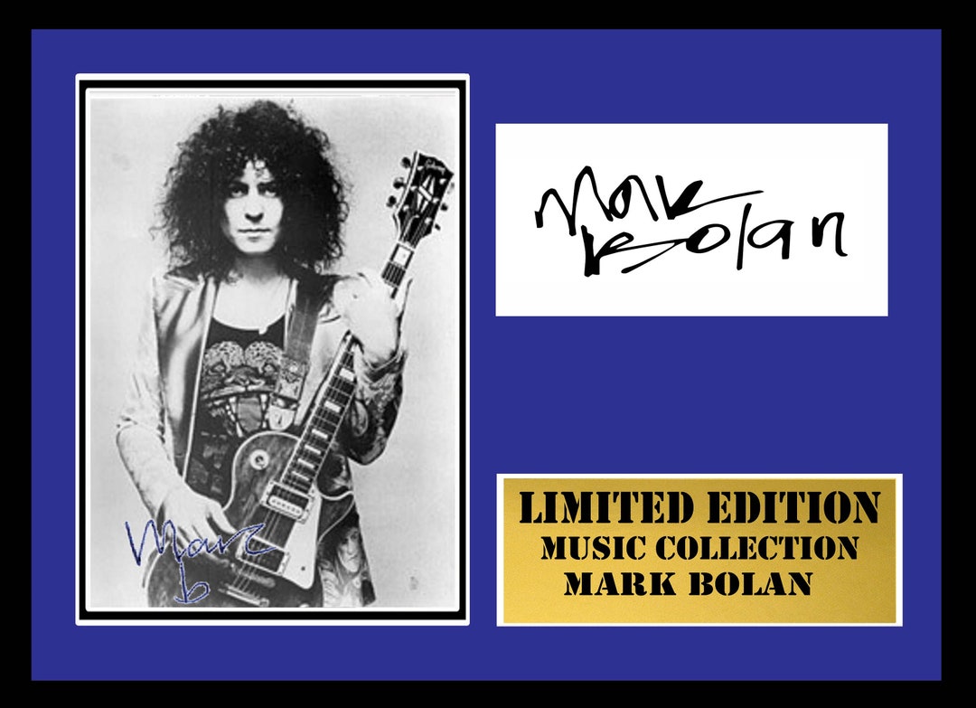 Mark Bolan Signed Mount - Etsy