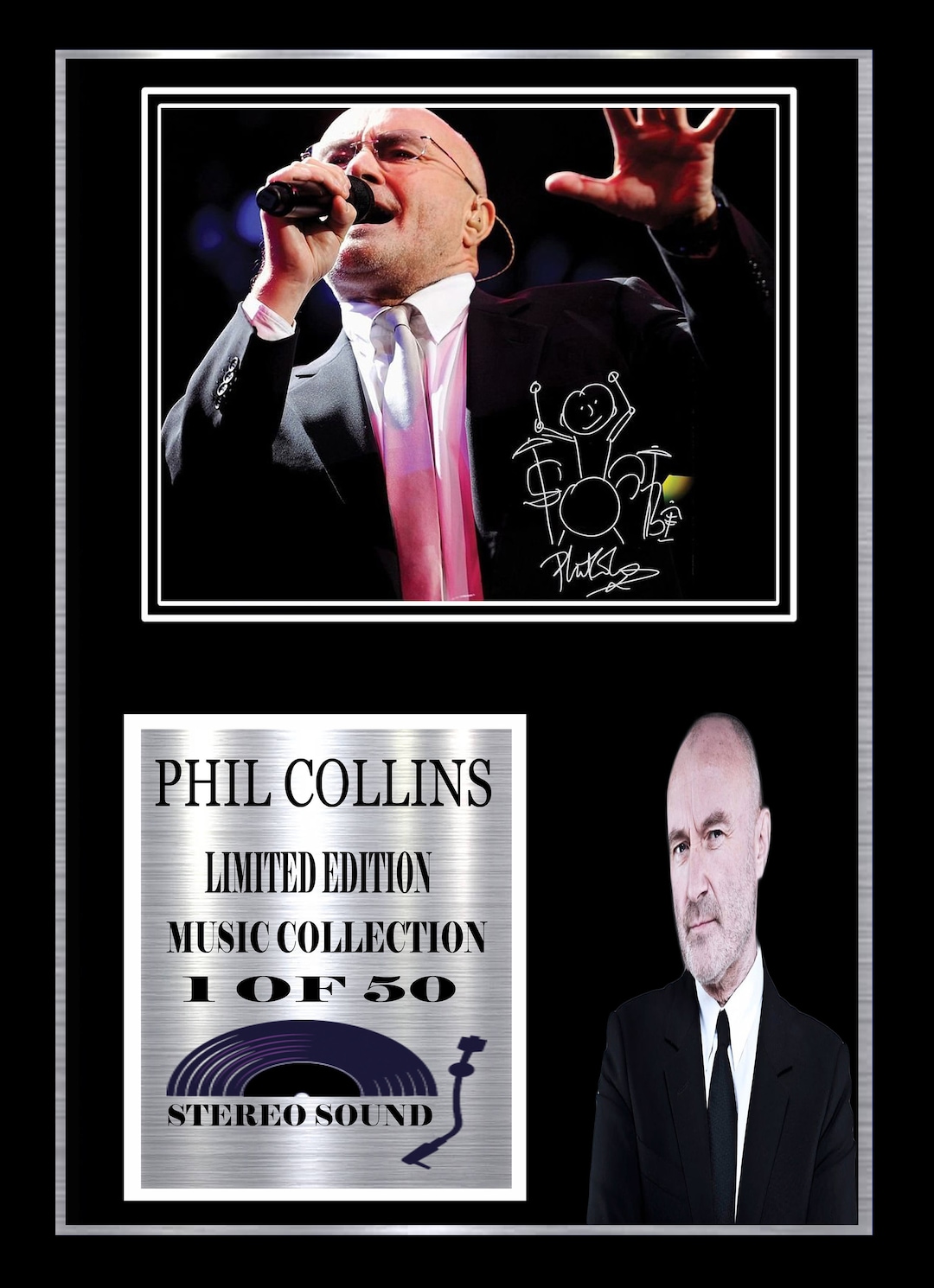 Phil Collins Signed Mount - Etsy
