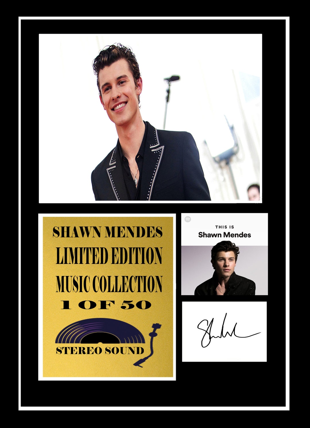 Shawn Mendes Signed Mount - Etsy