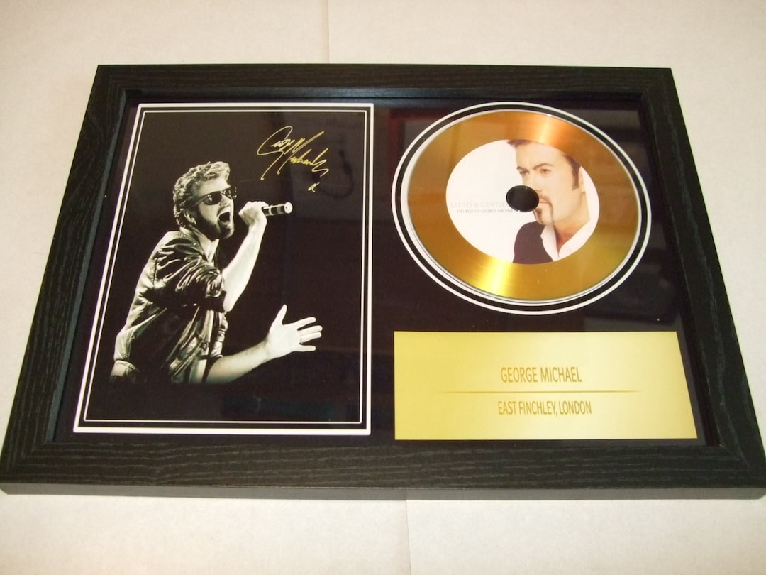 George Michael Signed Mount Framed - Etsy