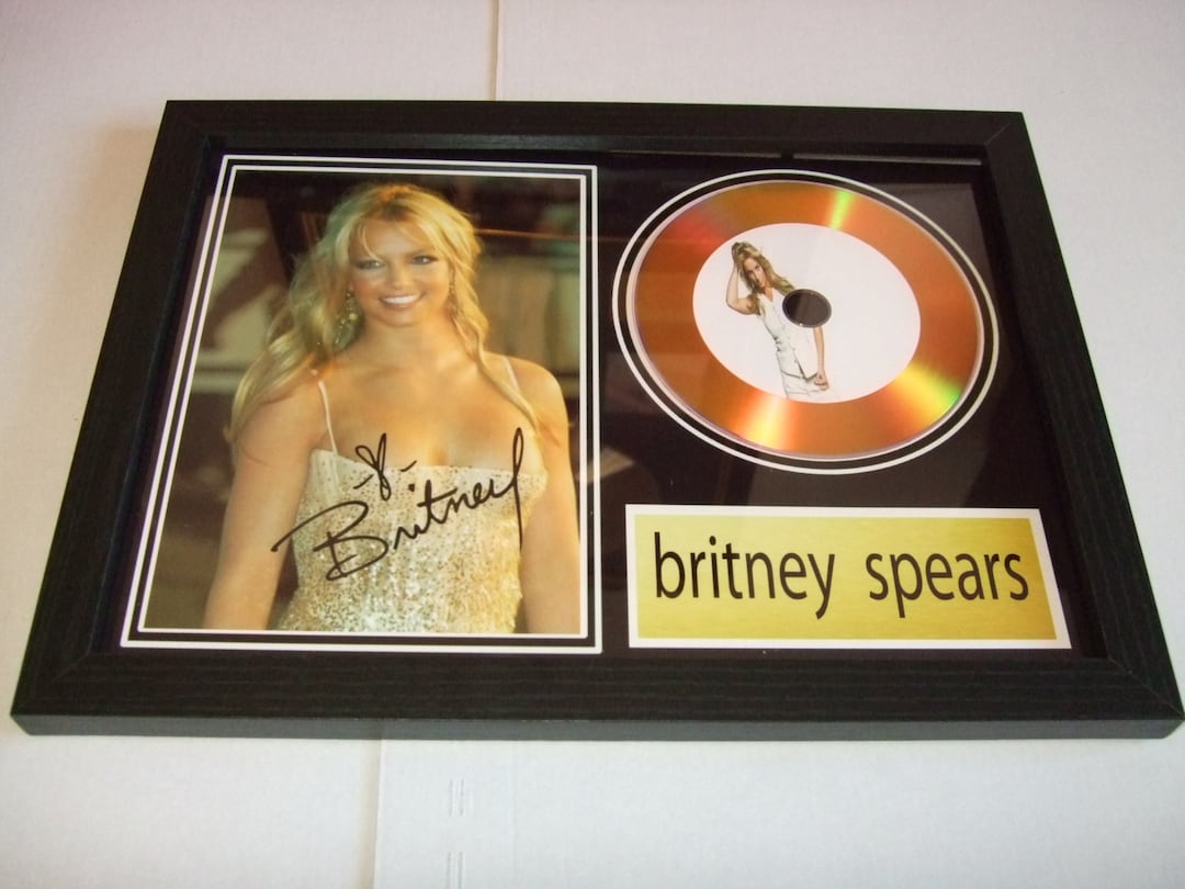 Britney Spears Signed Mount Framed - Etsy