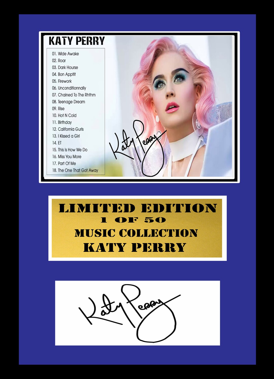 Katy Perry Signed Mount - Etsy