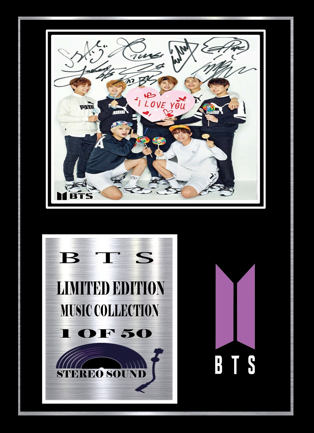 BTS Signed Mount - Etsy