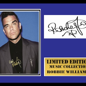 Robbie Williams Signed Mount - Etsy