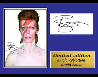 Ultra Rare - David Bowie - Rock Legend - Authentic Hand Signed ...