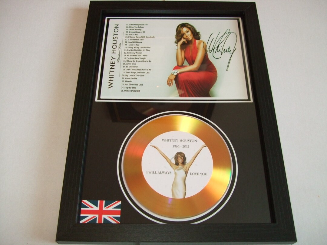 Whitney Houston Signed Mount Framed - Etsy
