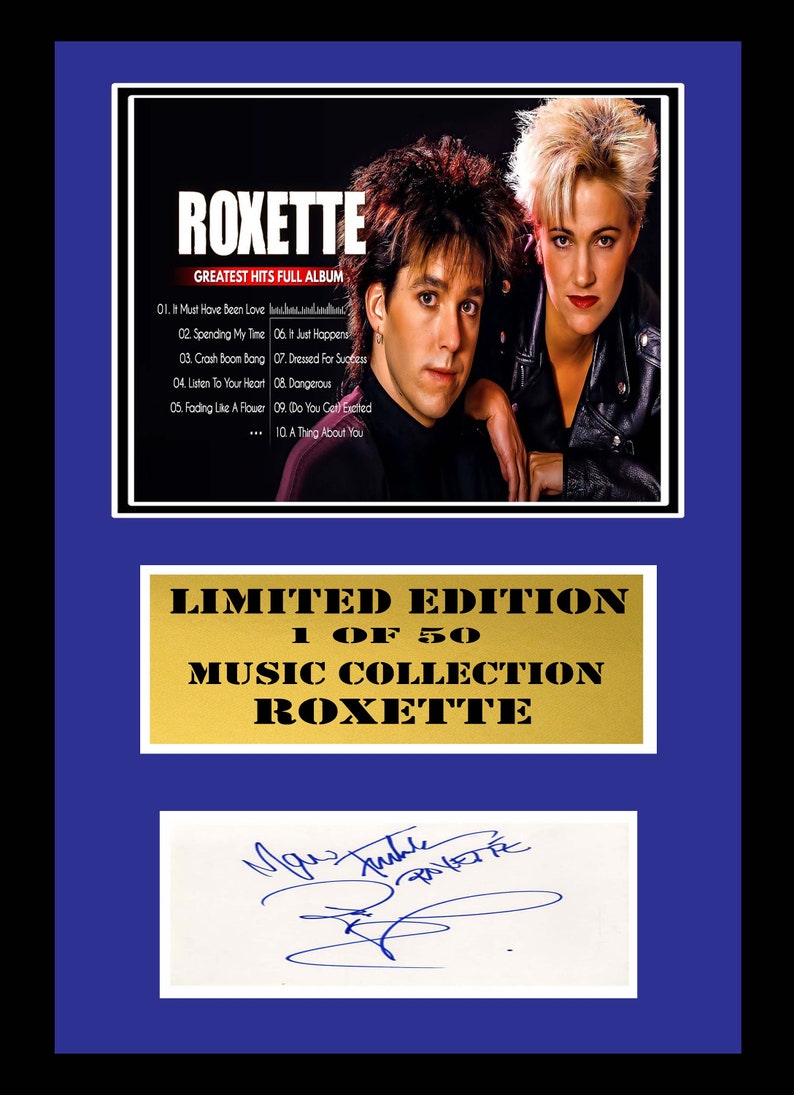Roxette Signed Mount - Etsy