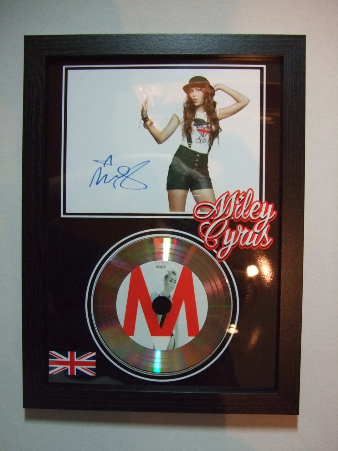Miley Cyrus Signed Mount Framed - Etsy