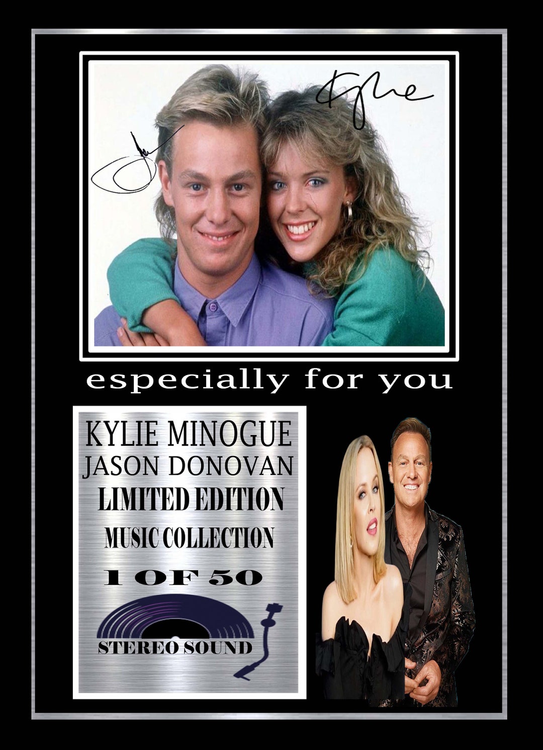 Kylie Minogue & Jason Donovan Signed Mount - Etsy