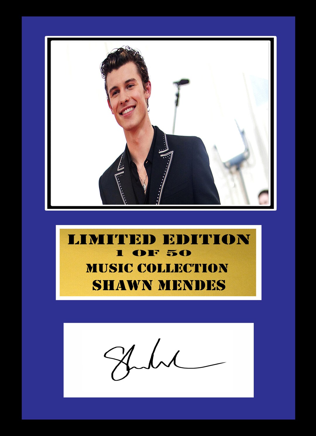 Shawn Mendes Signed Mount - Etsy