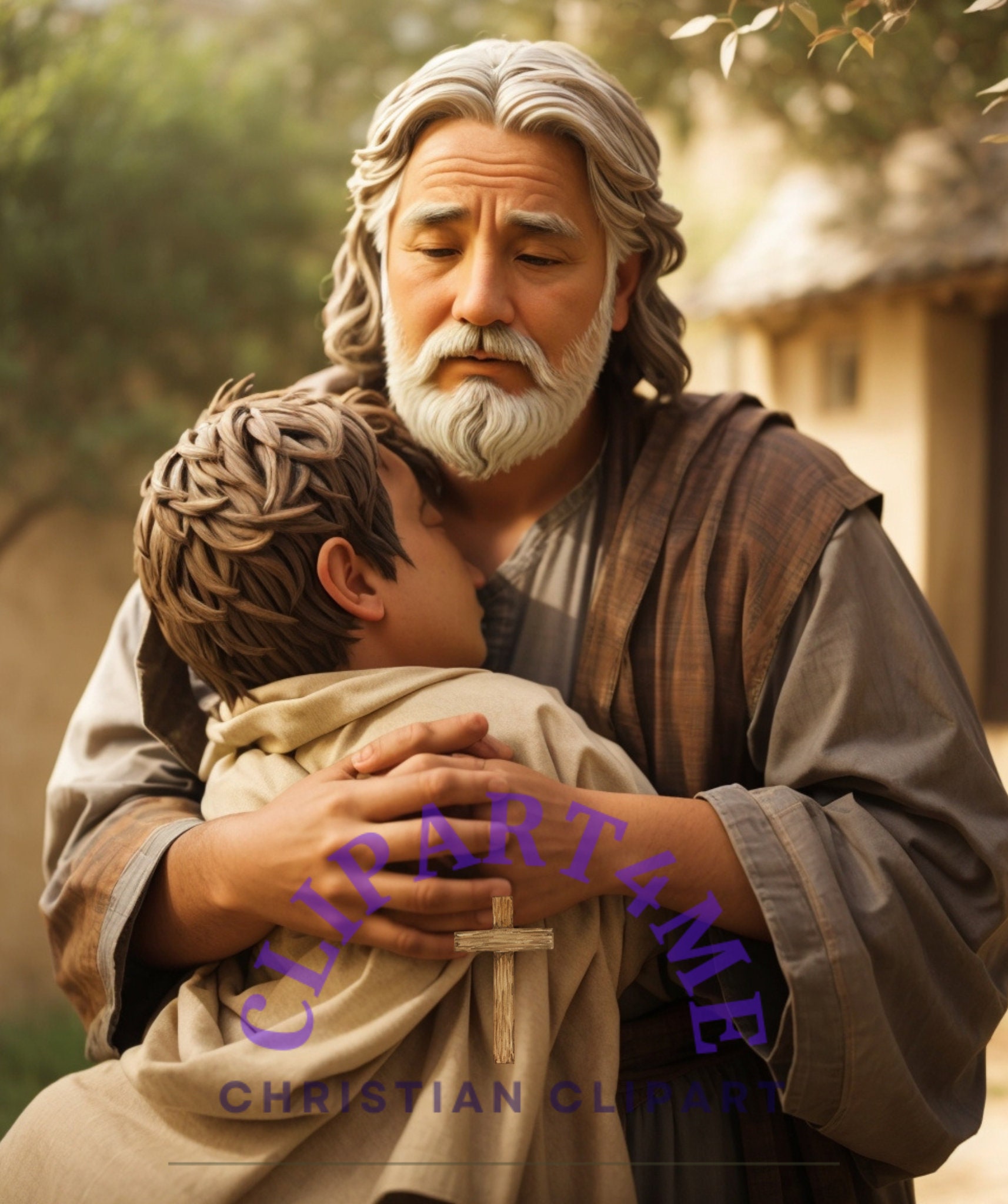 The Return of the Prodigal Son Stock Graphics: Digital Religious Art ...
