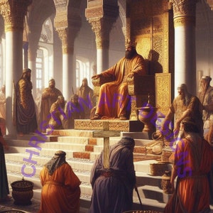 King Solomon's Glorious Reign: A Vivid Portrayal From 2 Chronicles - Poster Size - Etsy