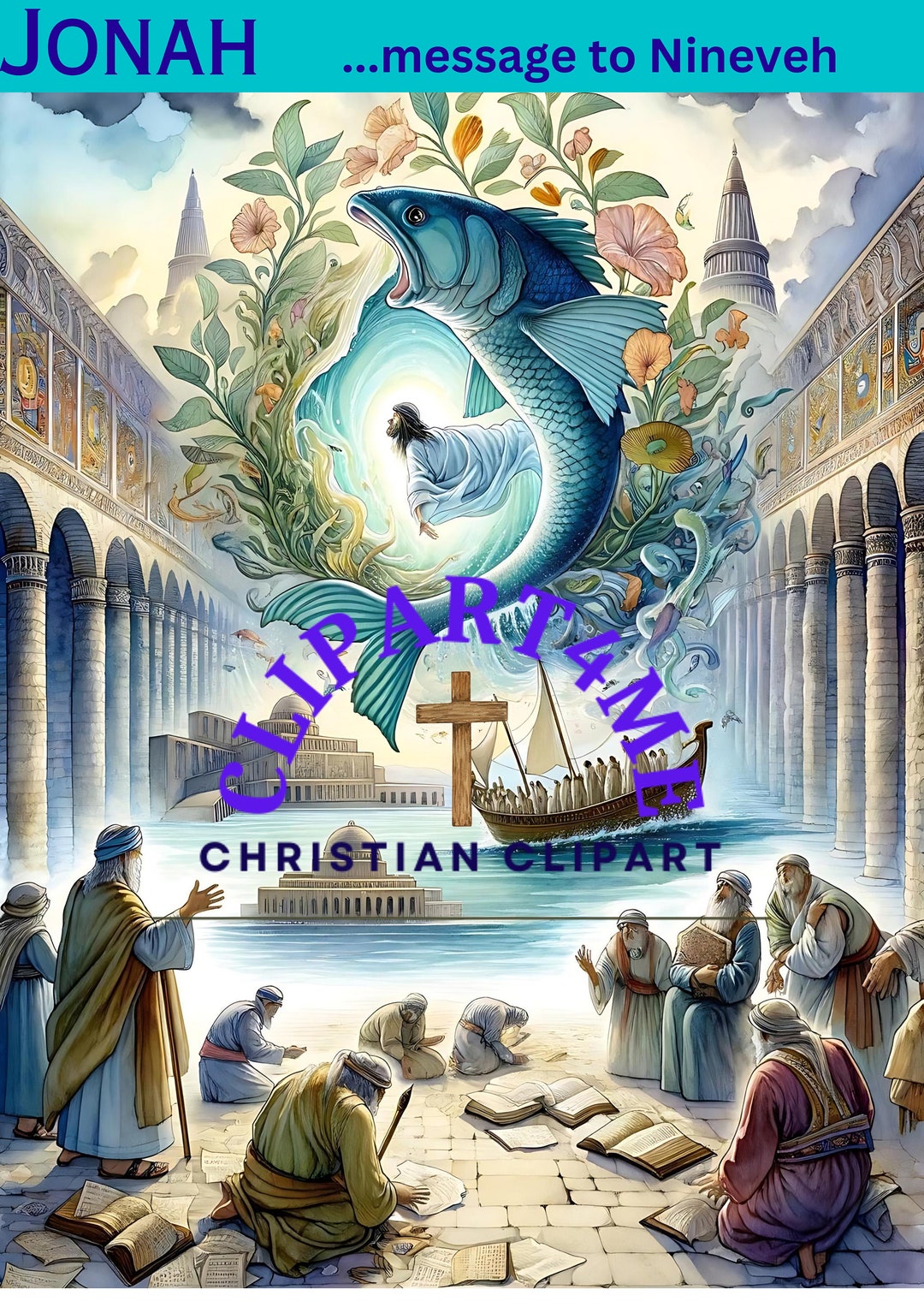 Jonah's Tale: A Journey to Salvation - Watercolor Art From the King ...