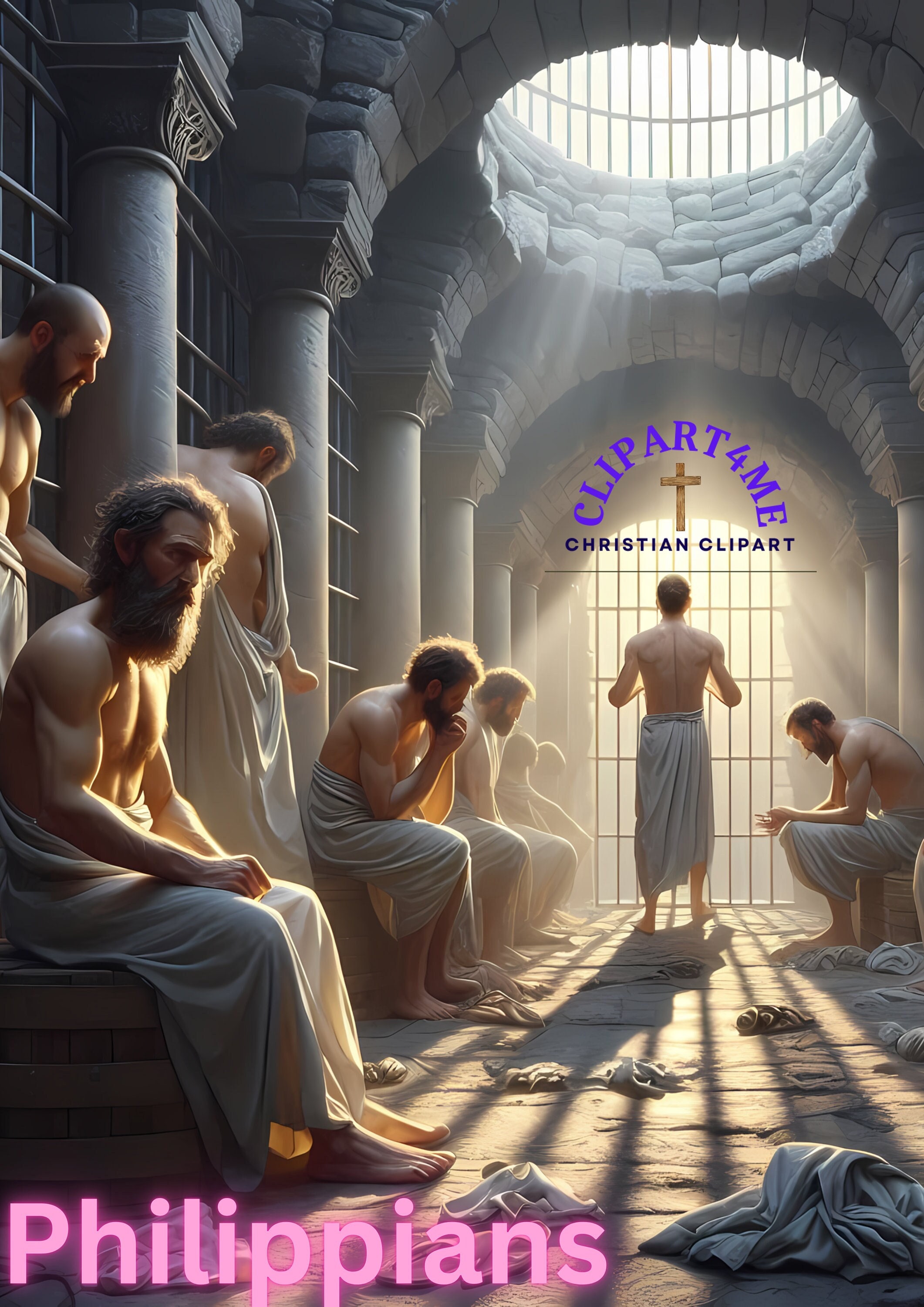 Apostle Paul in Roman Prison Faith and Hope Art Print Philippians ...
